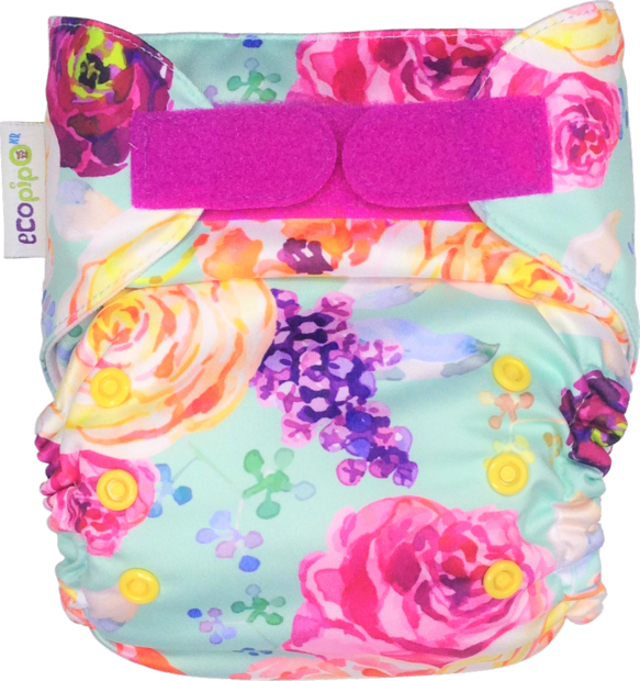 Ecopipo Onesize Pocket Nappy V2: Vintage Flowers