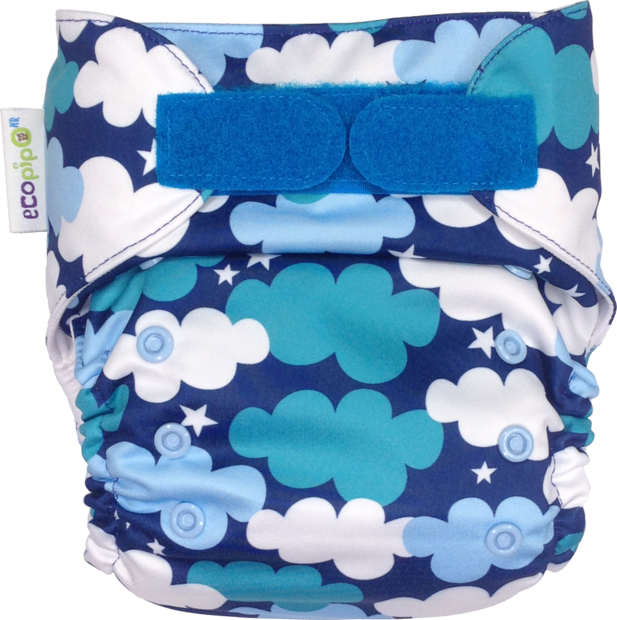 NEW! Ecopipo Onesize Pocket Nappy V2: Clouds