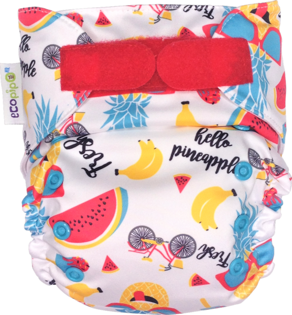 NEW! Ecopipo Onesize Pocket Nappy V2: Fruit Salad