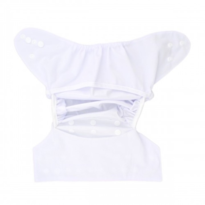 Alva Baby Onesize Nappy Wrap: White