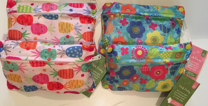 Pink Daisy Organic Cotton Overnight / Portpartum Pads