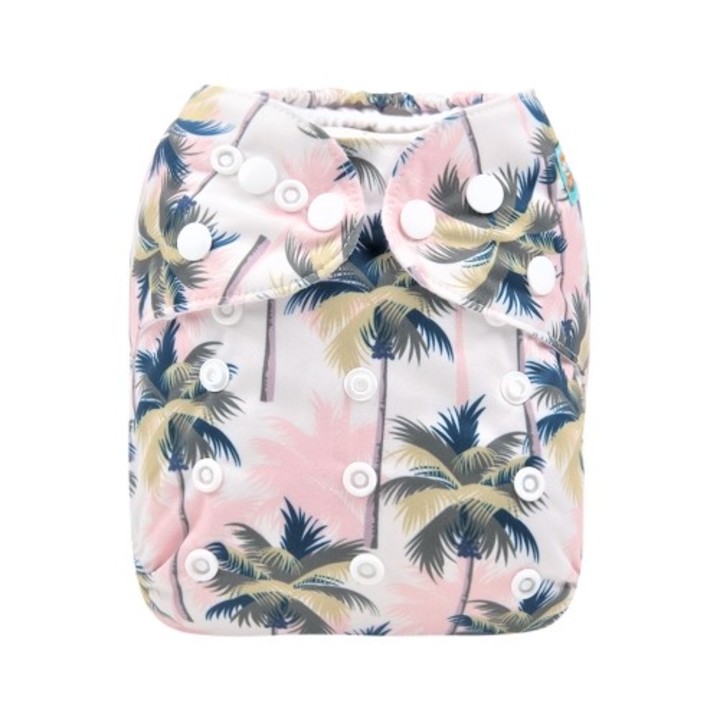 Alva Baby Onesize Nappy: Palm Trees